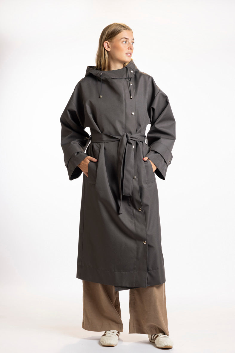 Rain coat dark grey – EINSTAKT